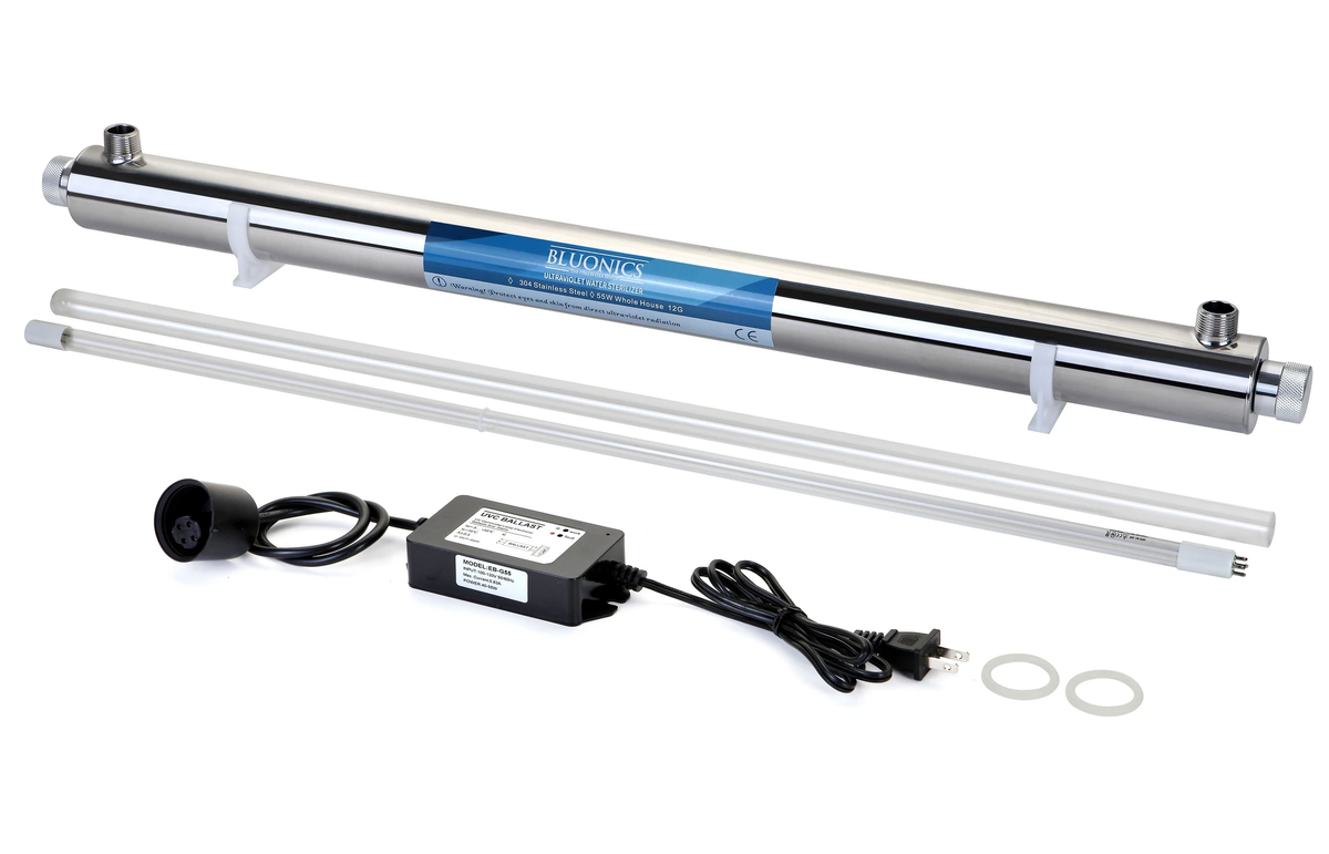 Bluonics 55W UV Ultraviolet Light Well Water Filter Purifier System wi