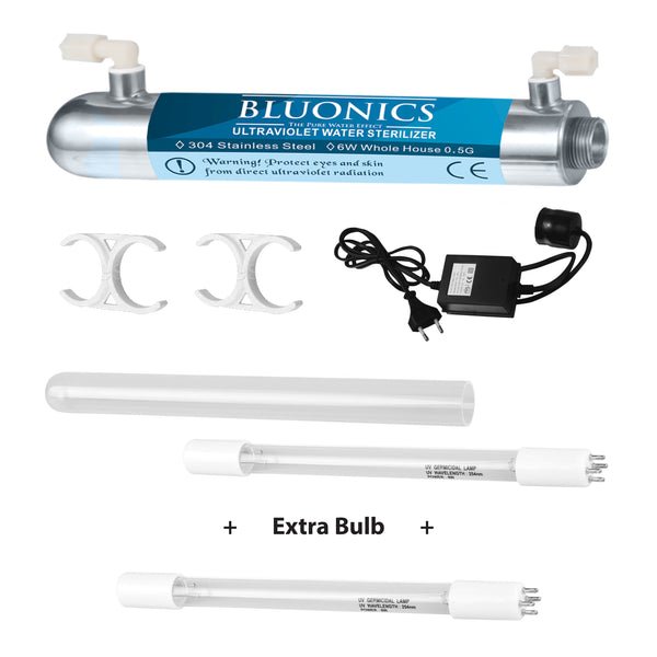 Bluonics Ultraviolet Light Water Purifier Reverse Osmosis 6W UV Steril